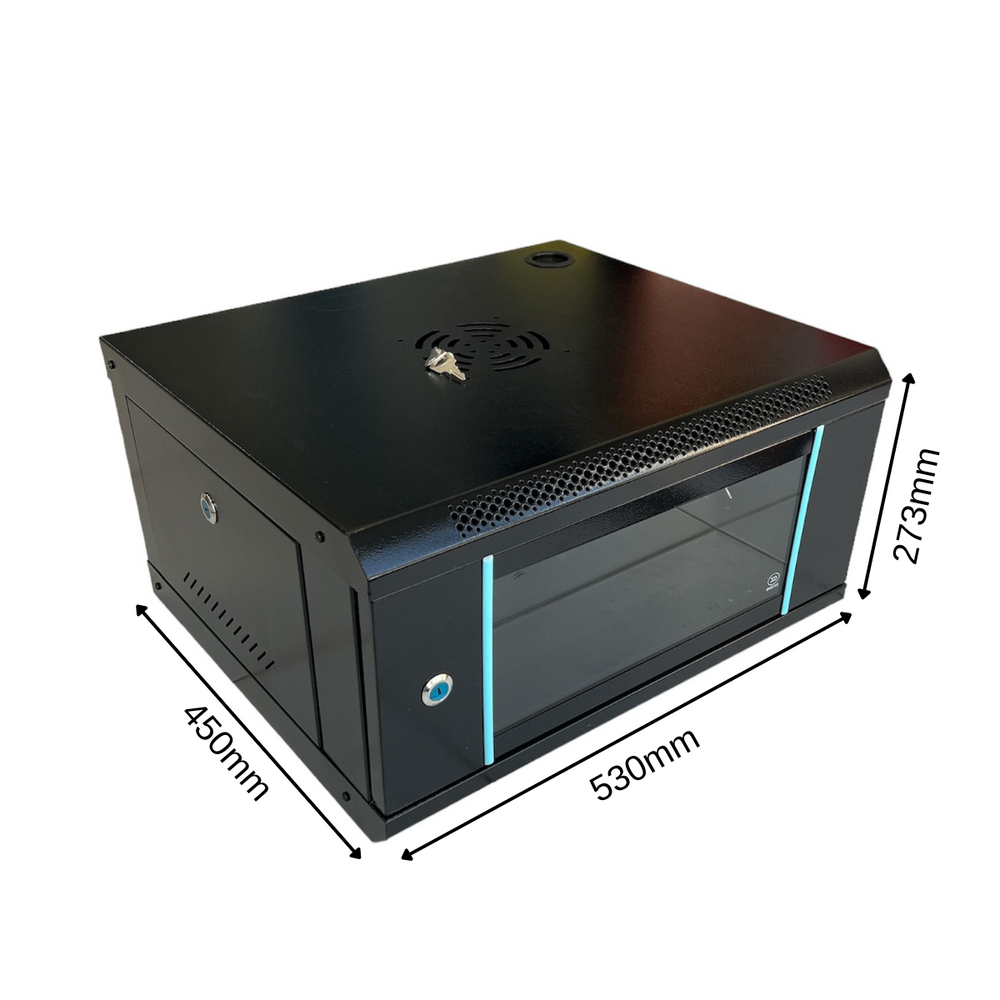 4RU Cabinet - 19" Wall Mount Server Rack 450mm Deep