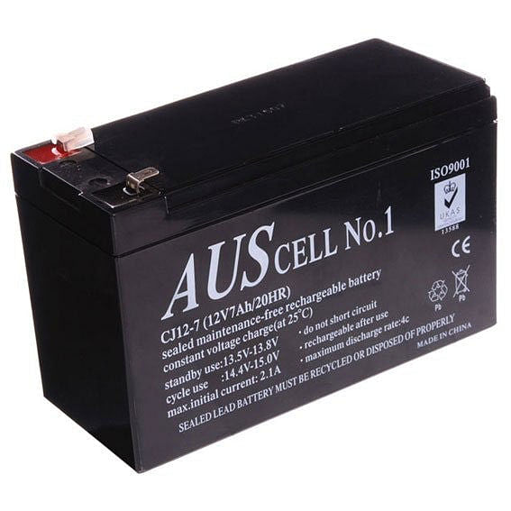 Aus Cell No.1 12V7Ah Rechargeable Alarm Battery | CJ12-7