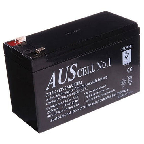 Aus Cell No.1 12V7Ah Rechargeable Alarm Battery | CJ12-7