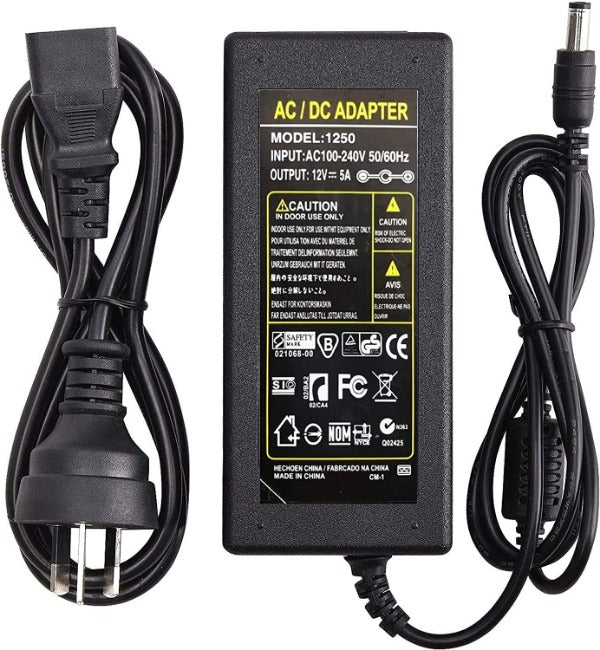 12V 5A Power Supply AC Adapter | Ripper Online