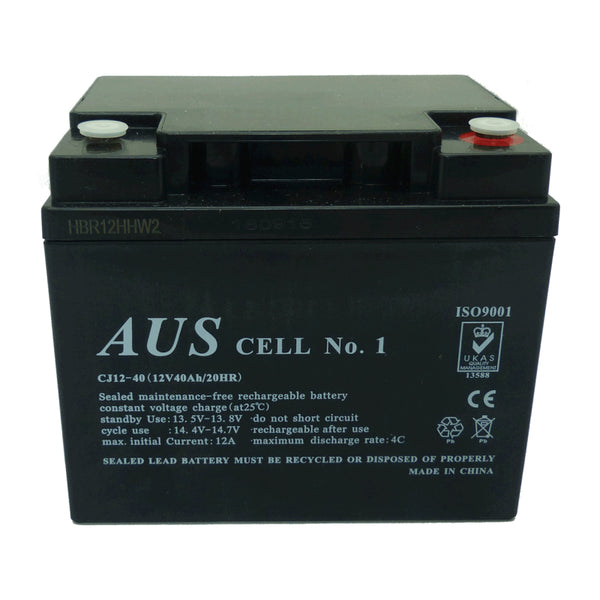 Aus Cell No.1 12V40Ah Rechargeable Alarm Battery | CJ12-40